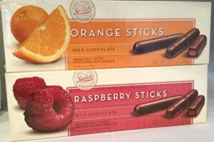 Sweet’s Milk Chocolate Raspberry and Orange Sticks