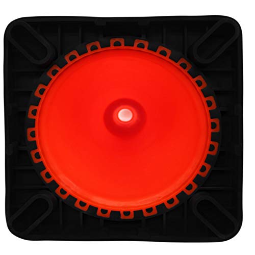 28″ RK Orange Safety Traffic PVC Cones, Black Base with One Reflective ...